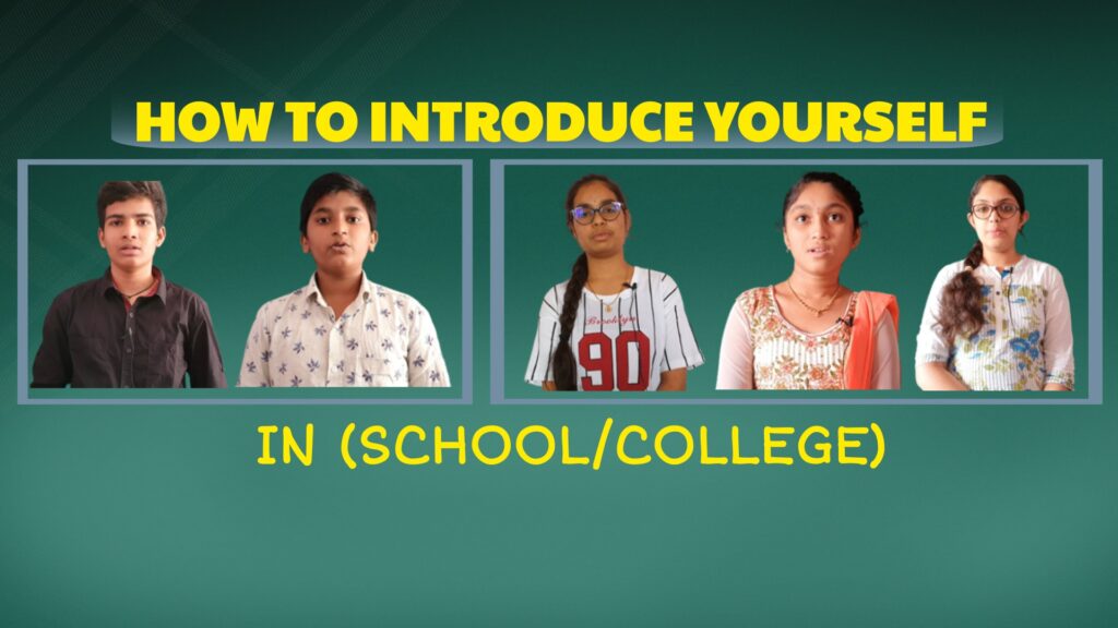 How to introduce yourself in school or college – ESL DRILL